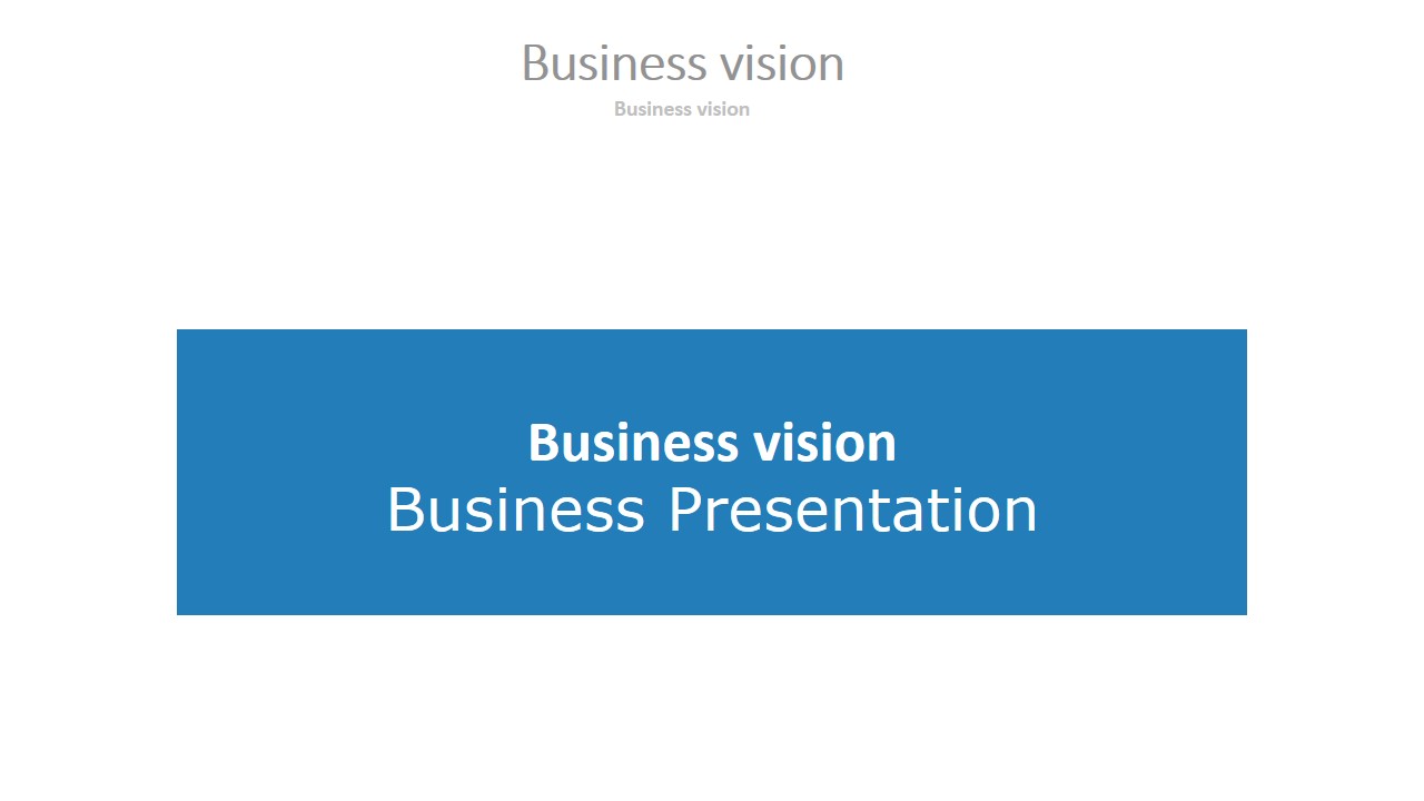 Business vision Google Slides Presentation Template by RainStudio