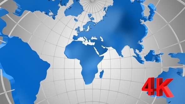 World Map Turns Into a Globe, Motion Graphics | VideoHive