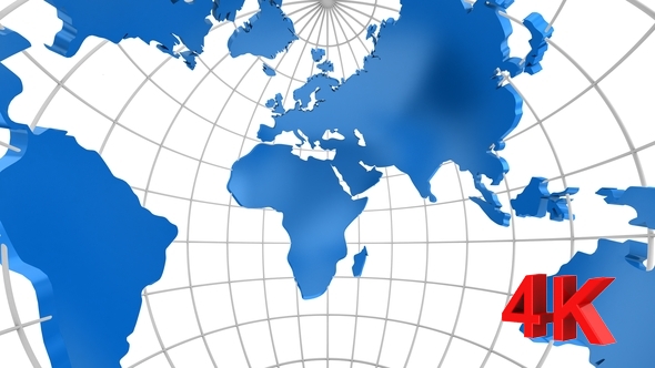 World Map Turns Into a Globe, Motion Graphics | VideoHive