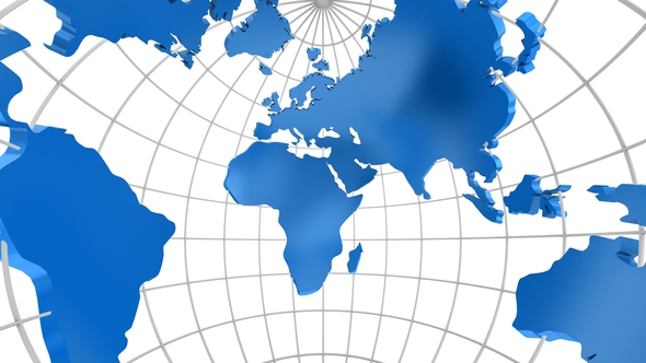 World Map Turns Into a Globe, Motion Graphics | VideoHive