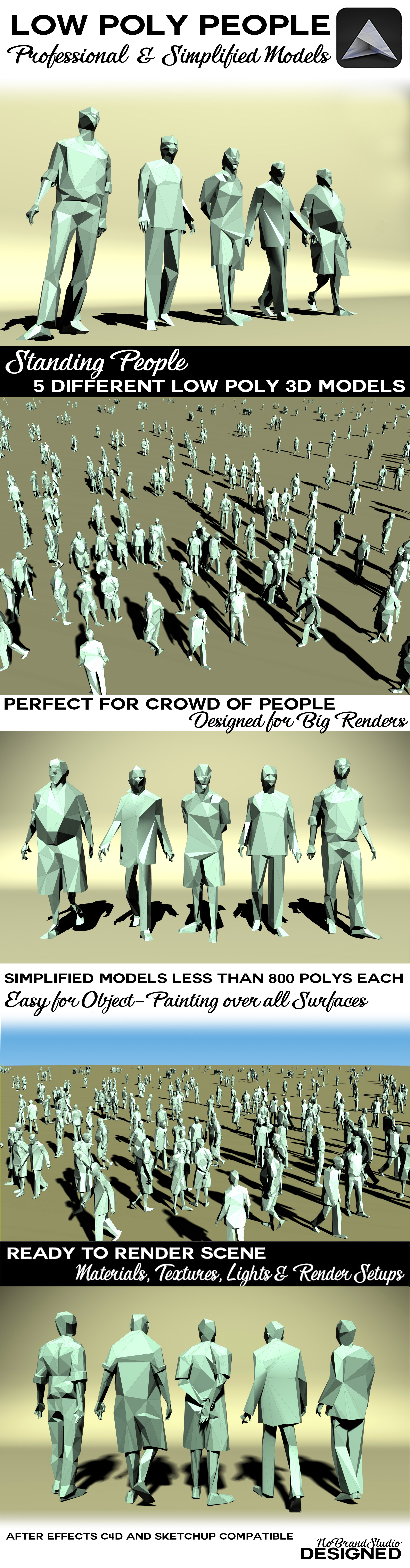 Low Poly People by NOBRANDSTUDIO | 3DOcean