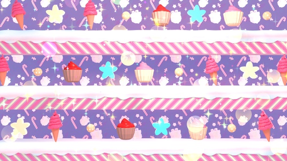 Retro Candy Background, Motion Graphics | VideoHive