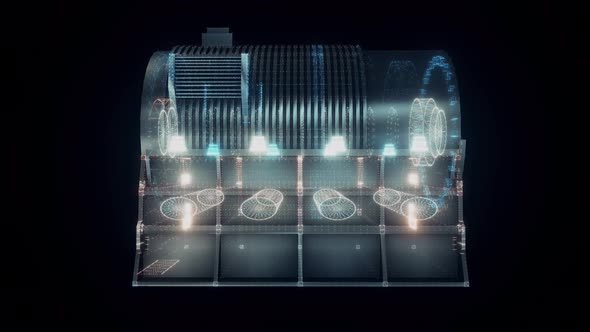 The Industrial Electro Generator 4k, Motion Graphics | VideoHive