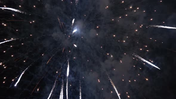 Colorful Fireworks in the Night Sky, Stock Footage | VideoHive