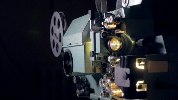 Old Vintage Film Projector with Audio, Stock Footage | VideoHive