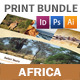 Africa Adventure Print Bundle, Print Templates | GraphicRiver