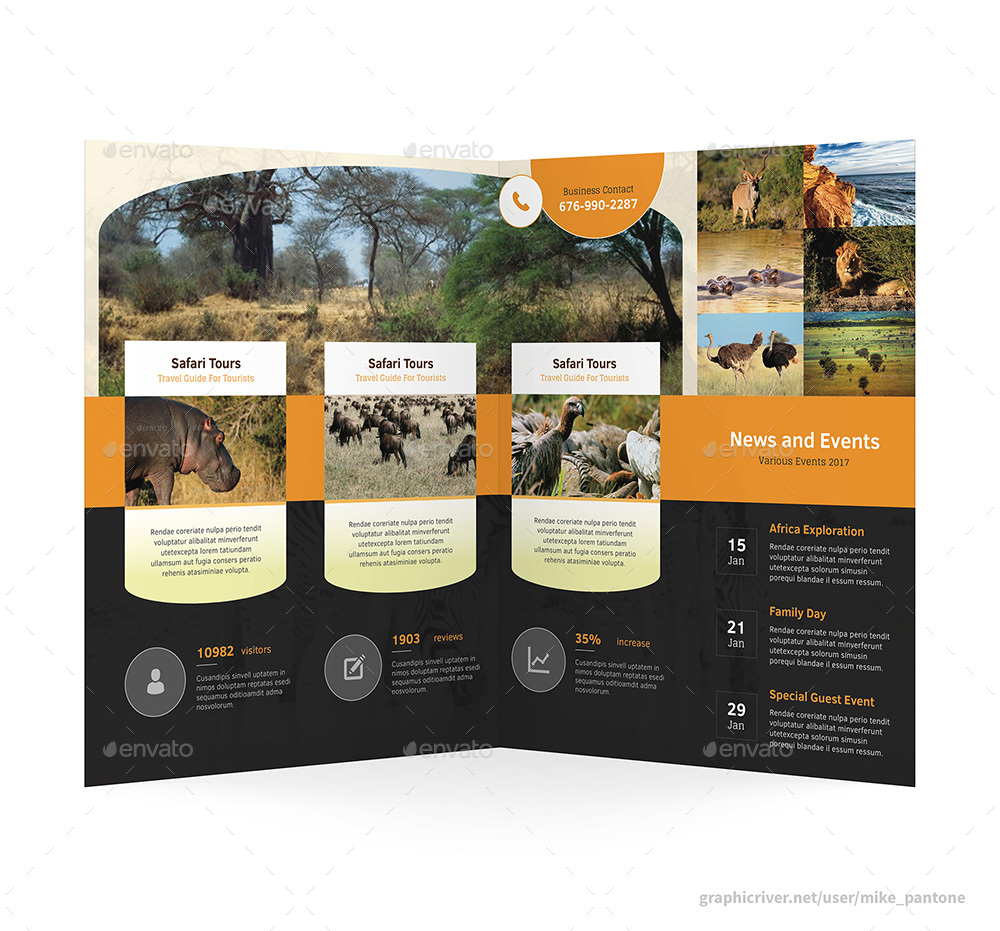 Africa Adventure Print Bundle, Print Templates | GraphicRiver