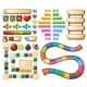 Set of Game Elements, Vectors | GraphicRiver