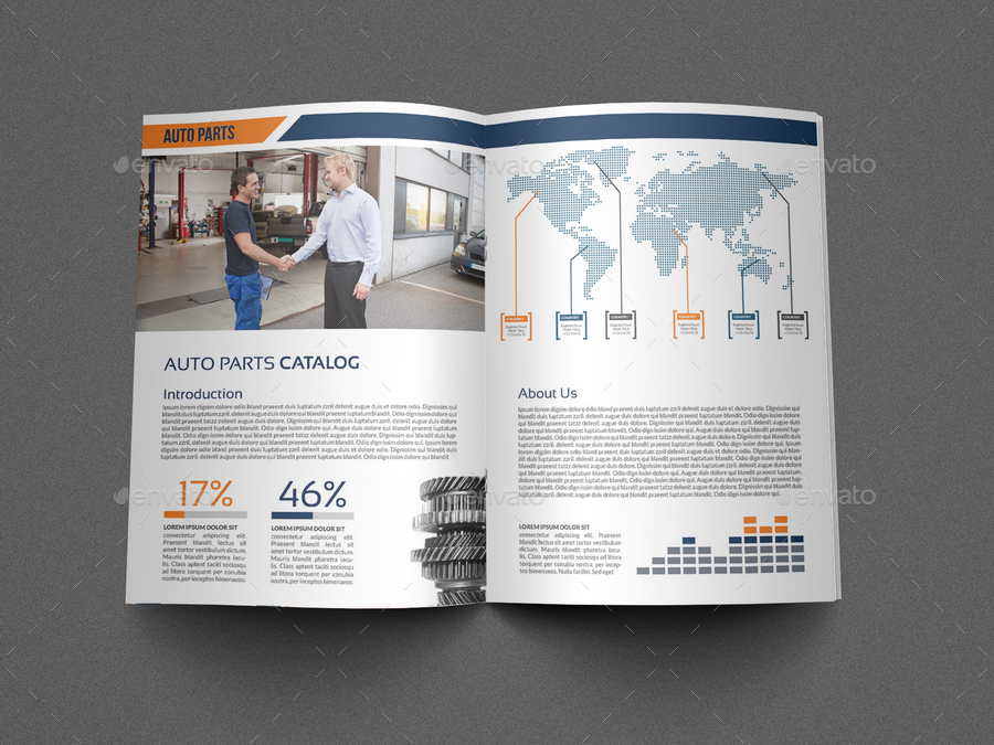 Auto Parts Catalog Brochure Bundle Template Vol.2, Print Templates