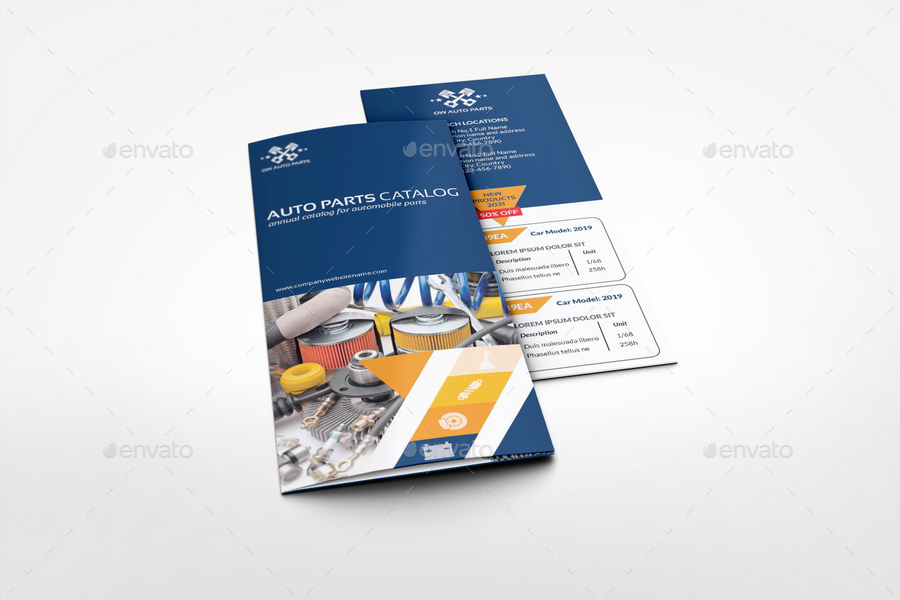 Auto Parts Catalog Brochure Bundle Template Vol.2, Print Templates