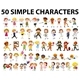 Fifty Different Type of People, Vectors | GraphicRiver