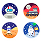 Cosmonaut Icons Pixel Perfect, Vectors | GraphicRiver