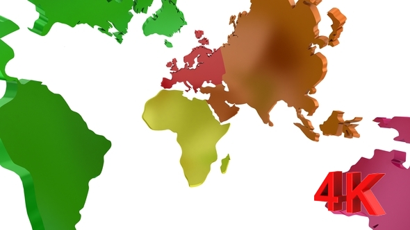 World Map Turns Into a Globe, Motion Graphics | VideoHive