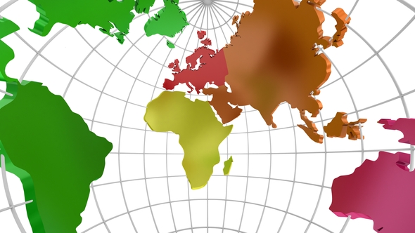 World Map Turns Into a Globe, Motion Graphics | VideoHive