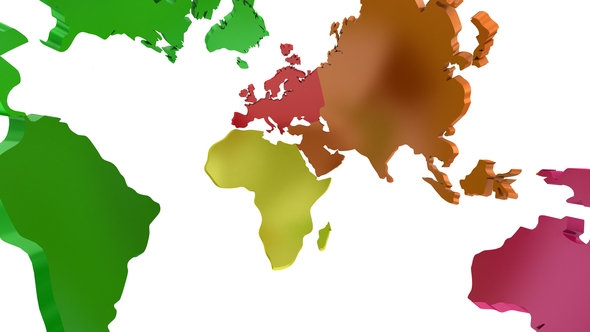World Map Turns Into a Globe, Motion Graphics | VideoHive