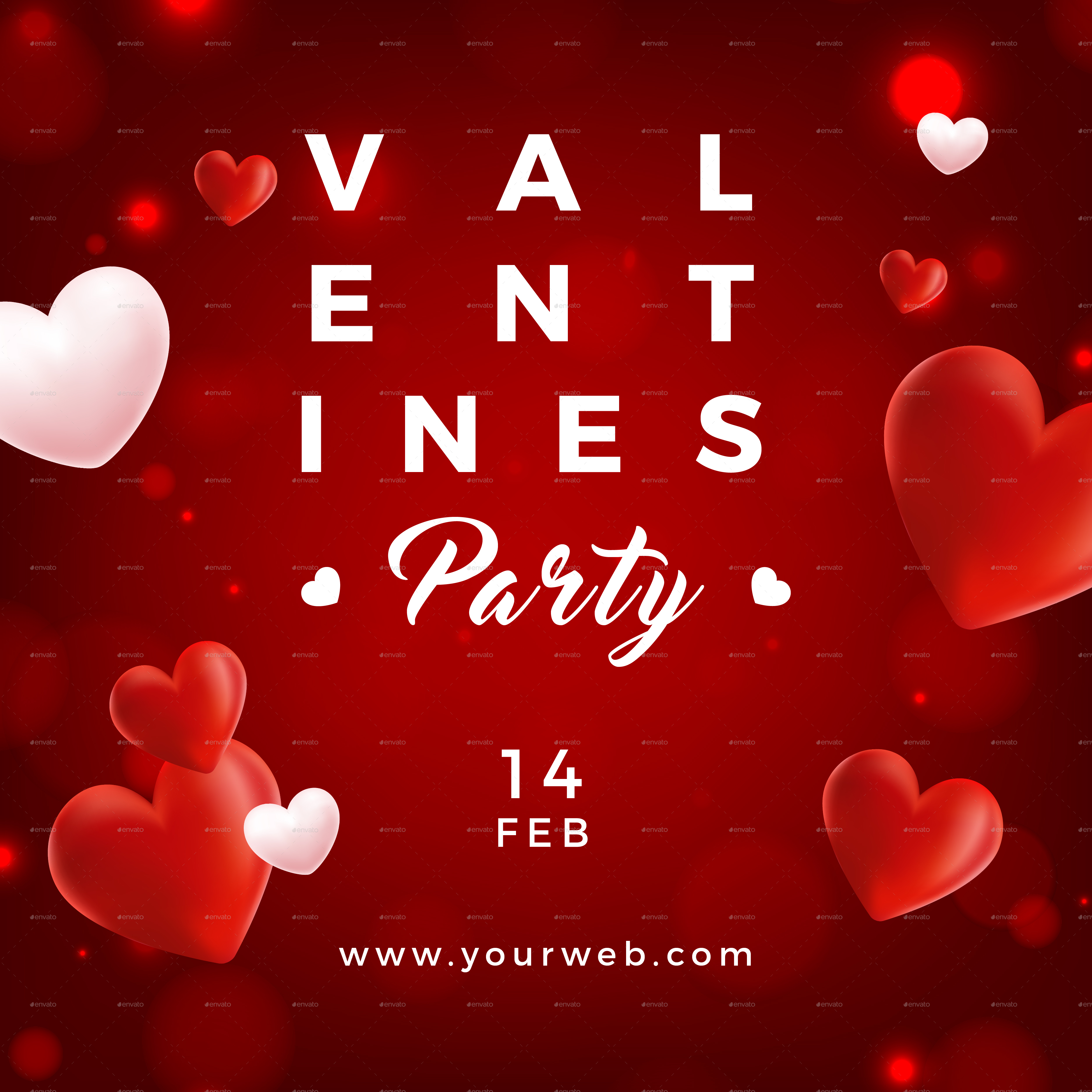 Valentines Banners, Web Elements | GraphicRiver