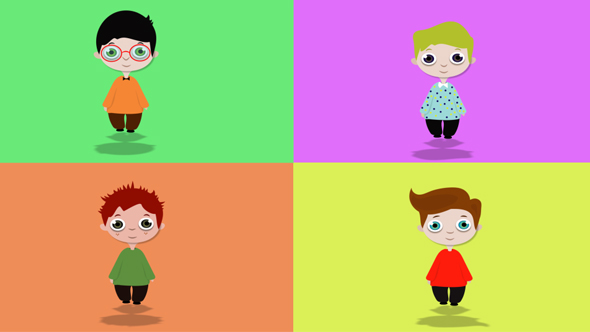 Cartoon Little Boy, Motion Graphics | VideoHive