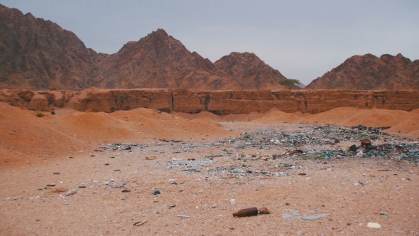 Garbage in the Desert of Egypt, Stock Footage | VideoHive