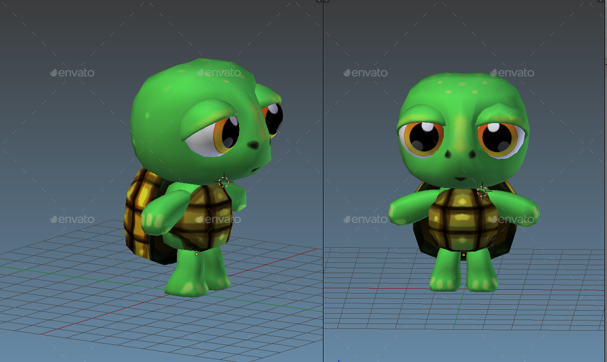 Turtle 4 Directional Game Character Sprites 08 by pasilan | GraphicRiver