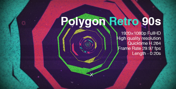 Polygon Retro 90s, Motion Graphics | VideoHive