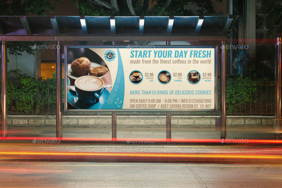 Cafe Billboard Template Vol.3, Print Templates | GraphicRiver