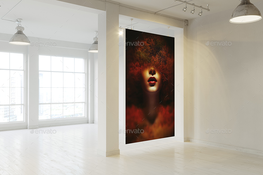 Gallery Poster Mock-Up (Day edition), Graphics | GraphicRiver