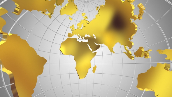World Map Turns Into a Globe, Motion Graphics | VideoHive