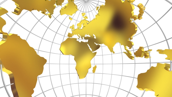 World Map Turns Into a Globe, Motion Graphics | VideoHive