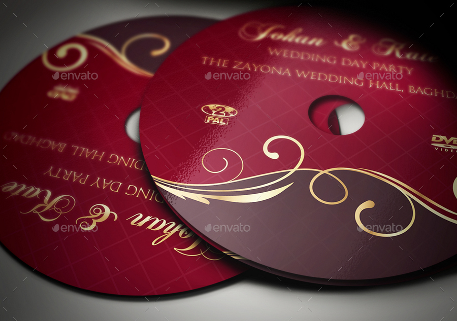 Wedding DVD Cover and DVD Label Template Vol.9, Print Templates ...