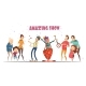 Amazing Show Laughing People Cartoon Illustration, Vectors | GraphicRiver