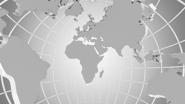 World Map Turns Into a Globe, Motion Graphics | VideoHive