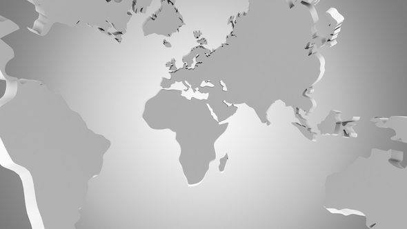 World Map Turns Into a Globe, Motion Graphics | VideoHive