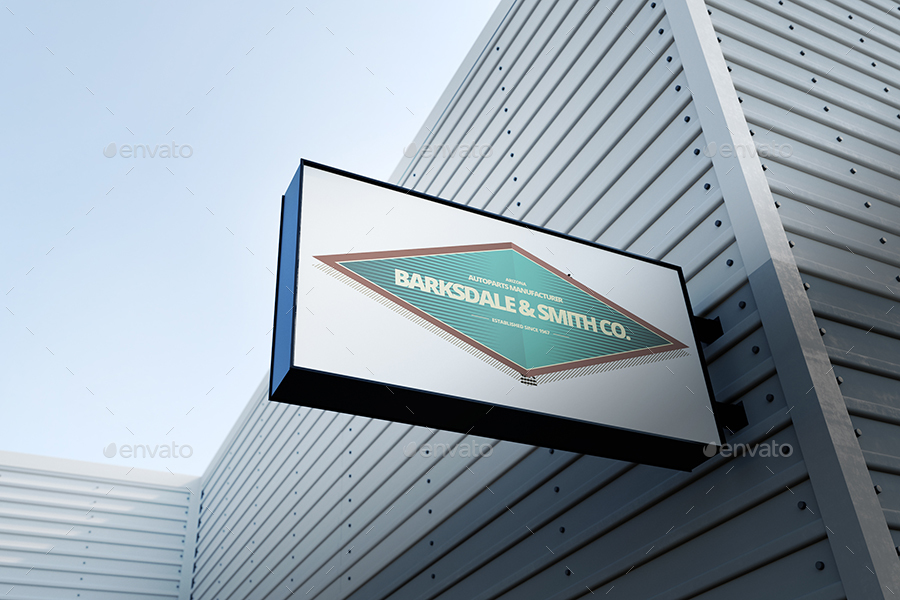 Signage Mock-up / Sign Mock-up, Graphics | GraphicRiver