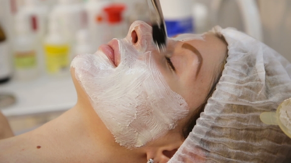 Face Mask Being Applied During Spa Treatment, Stock Footage | VideoHive