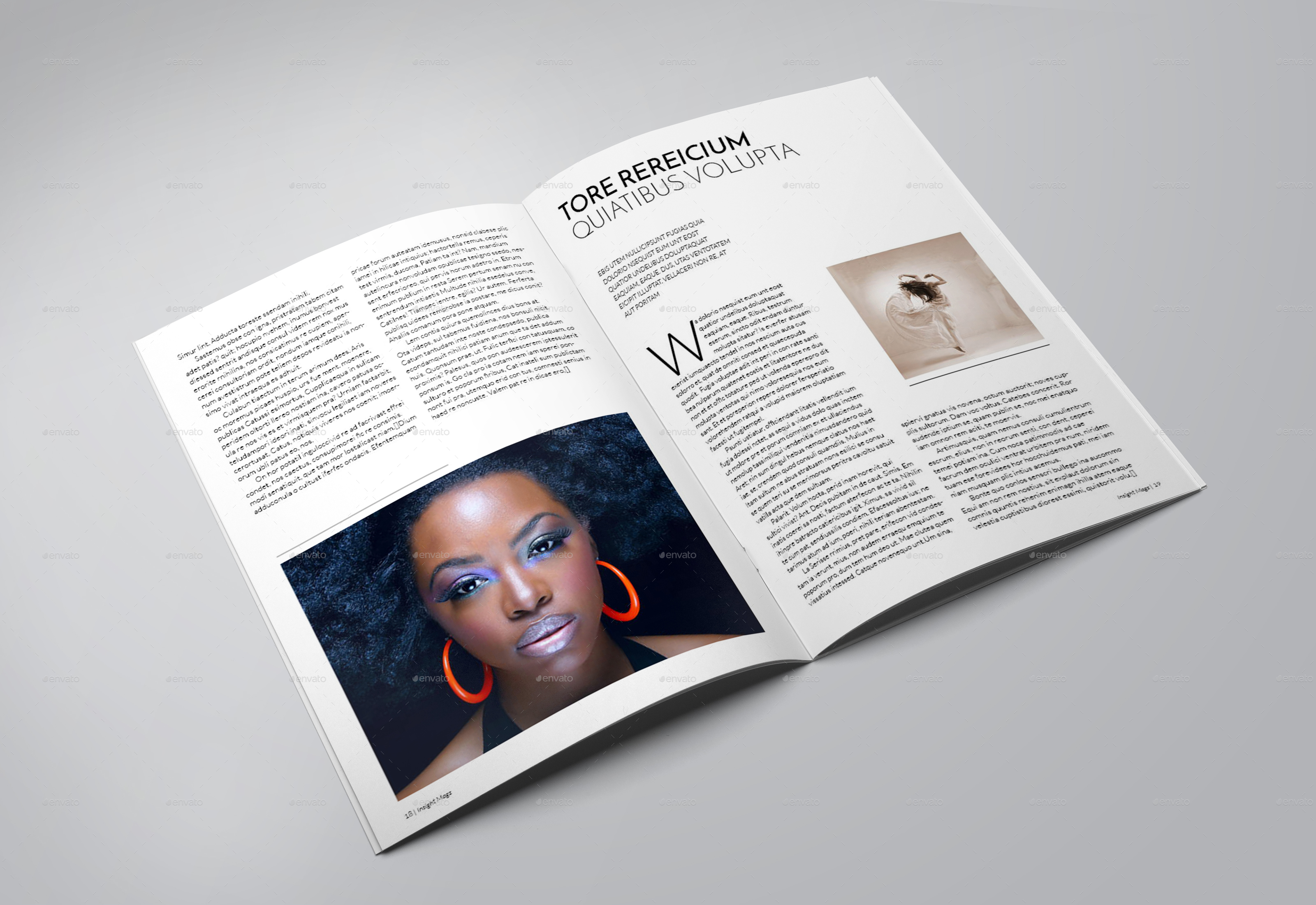 Womanizer Clean Magazine, Print Templates | GraphicRiver