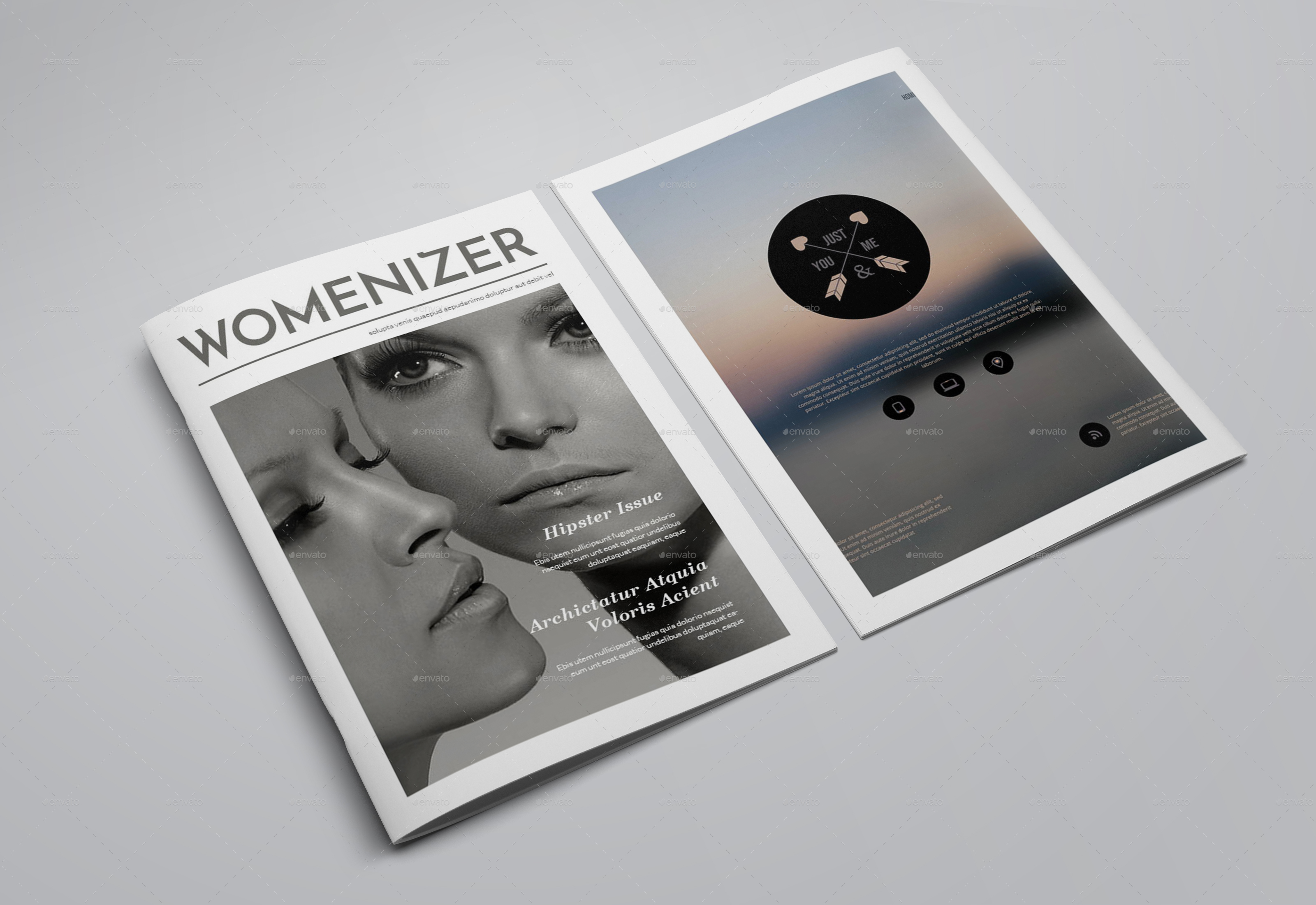 Womanizer Clean Magazine, Print Templates | GraphicRiver