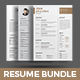 Resume Bundle, Print Templates | GraphicRiver
