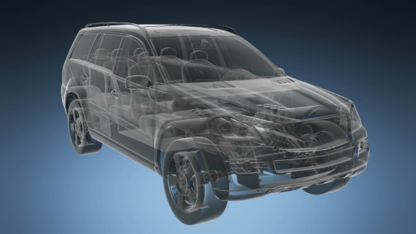 Transparent Car Rotate, Motion Graphics | VideoHive