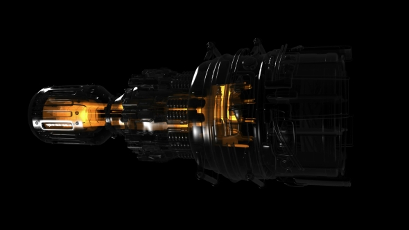 Loop Rotate Jet Engine Turbine, Motion Graphics | VideoHive