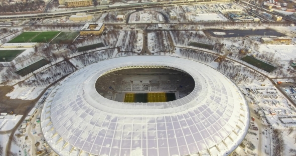 Reconstruction of the Luzhniki Stadium. Winter Aerial Survey of the ...