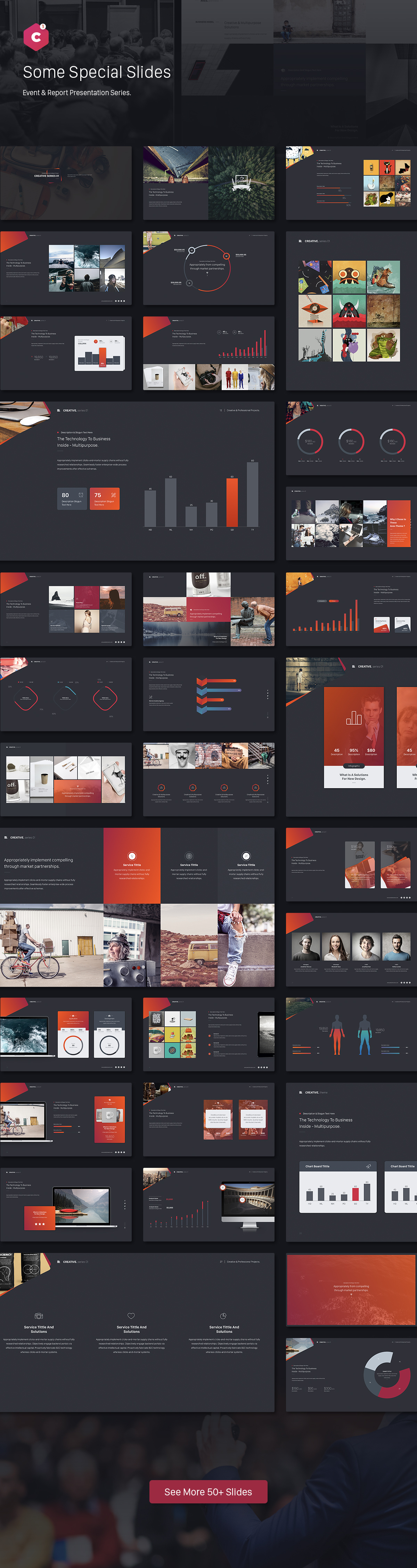 Creative Theme (Event & Report Theme Series), Presentation Templates