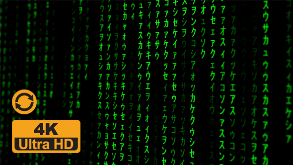 Matrix Code V2 Infinite Loop, Motion Graphics | VideoHive