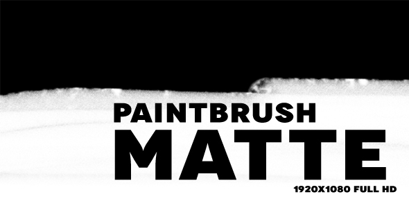 Paintbrush Matte, Motion Graphics | VideoHive