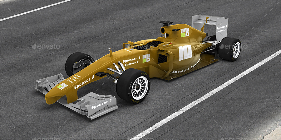Generic F1 Car Mock Up, Graphics | GraphicRiver