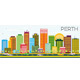 Perth Skyline with Color Buildings and Blue Sky., Vectors | GraphicRiver