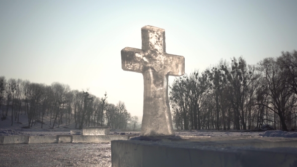 Ice Cross Sculpture, Stock Footage | VideoHive
