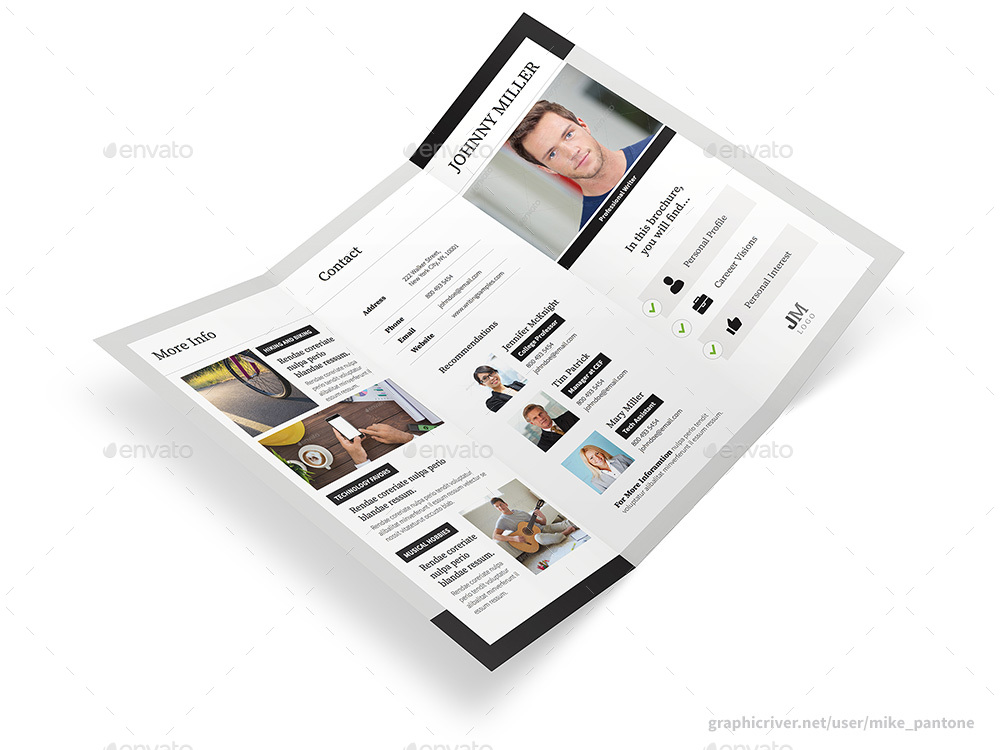 Personal Profile Print Bundle, Print Templates | GraphicRiver