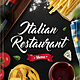 Italian Restaurant Menu Flyer, Print Templates | GraphicRiver
