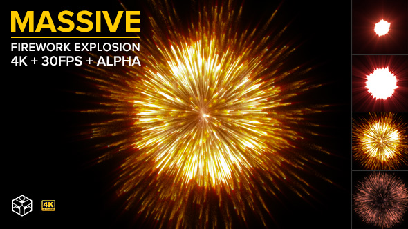 Massive Firework Explosion 4K, Motion Graphics | VideoHive
