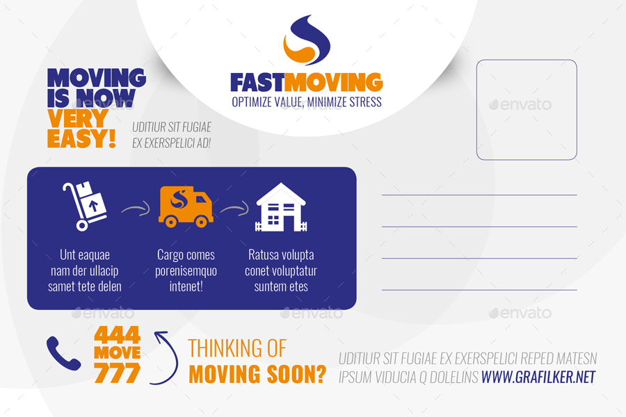 Moving House Postcard Templates, Print Templates | GraphicRiver